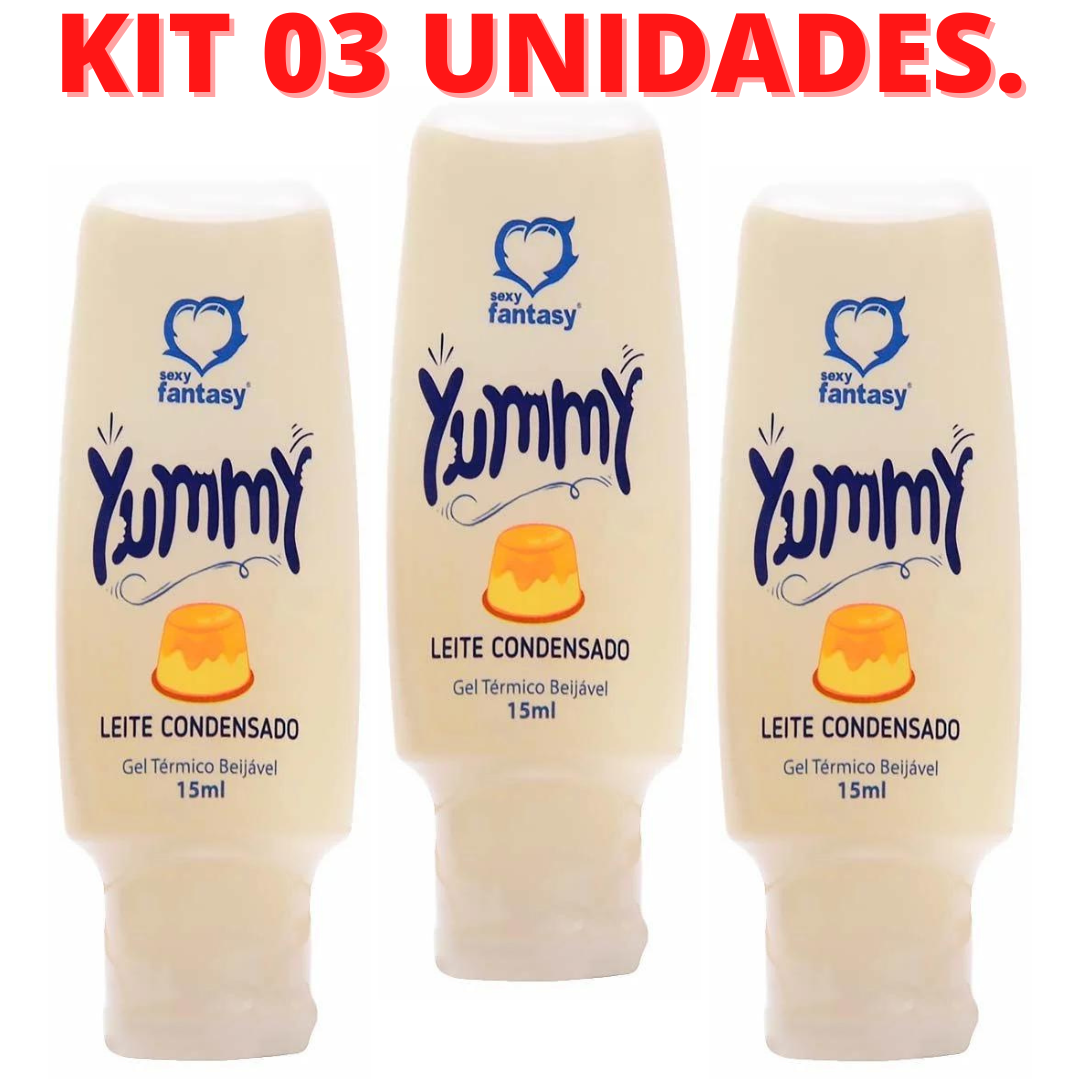 KIT 03 Yummy Gel Térmico Comestível Leite Condensado - Loja Pimenta