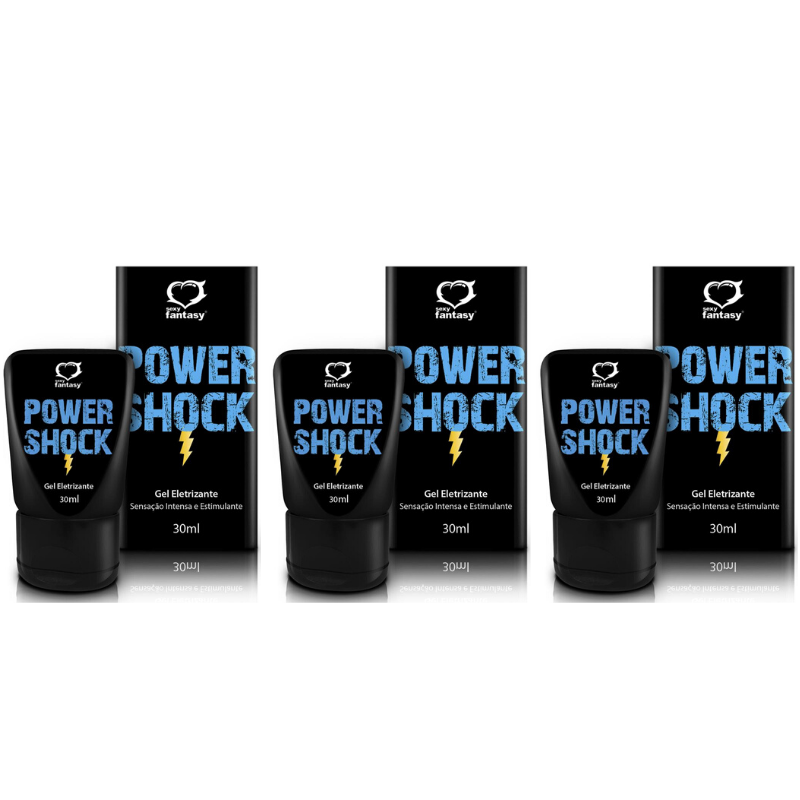 Kit 03 Unidades Power Shock Gel Eletrizante 30ml Sexy Fantasy - Loja ...